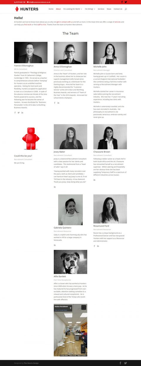 Hunters Recruitment Ltd - The Heart's Design