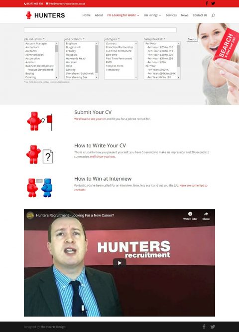 Hunters Recruitment Ltd - The Heart's Design